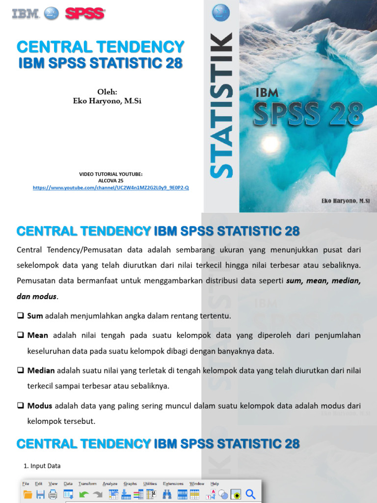 Central Tendency Ibm Statistics SPSS 28 (Sfile | PDF