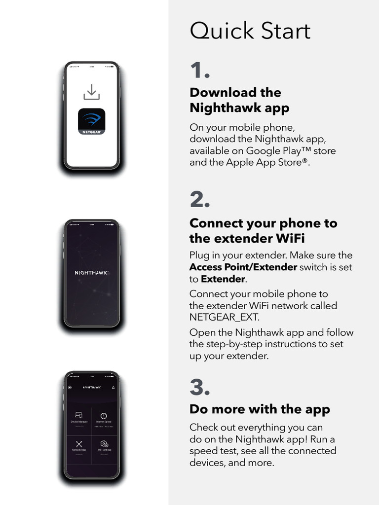 EX6250v2 EX6400v3 EX6410v2 QSG EN | PDF | Wi Fi | Mobile App