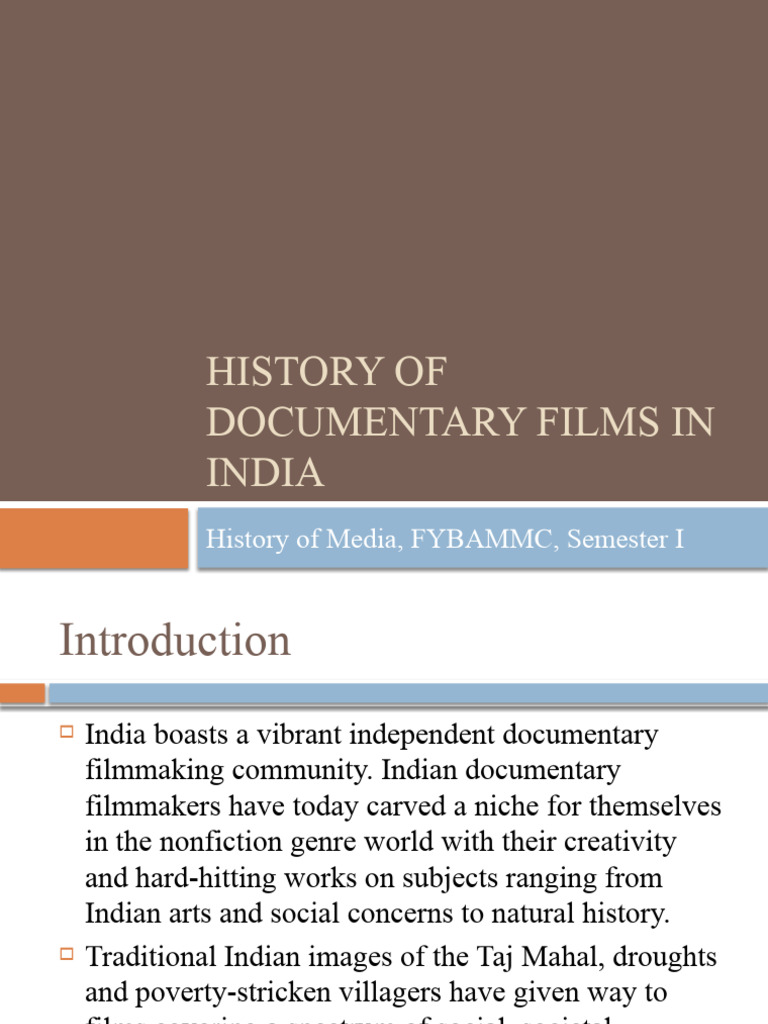 History of Documentary and Short Films | PDF