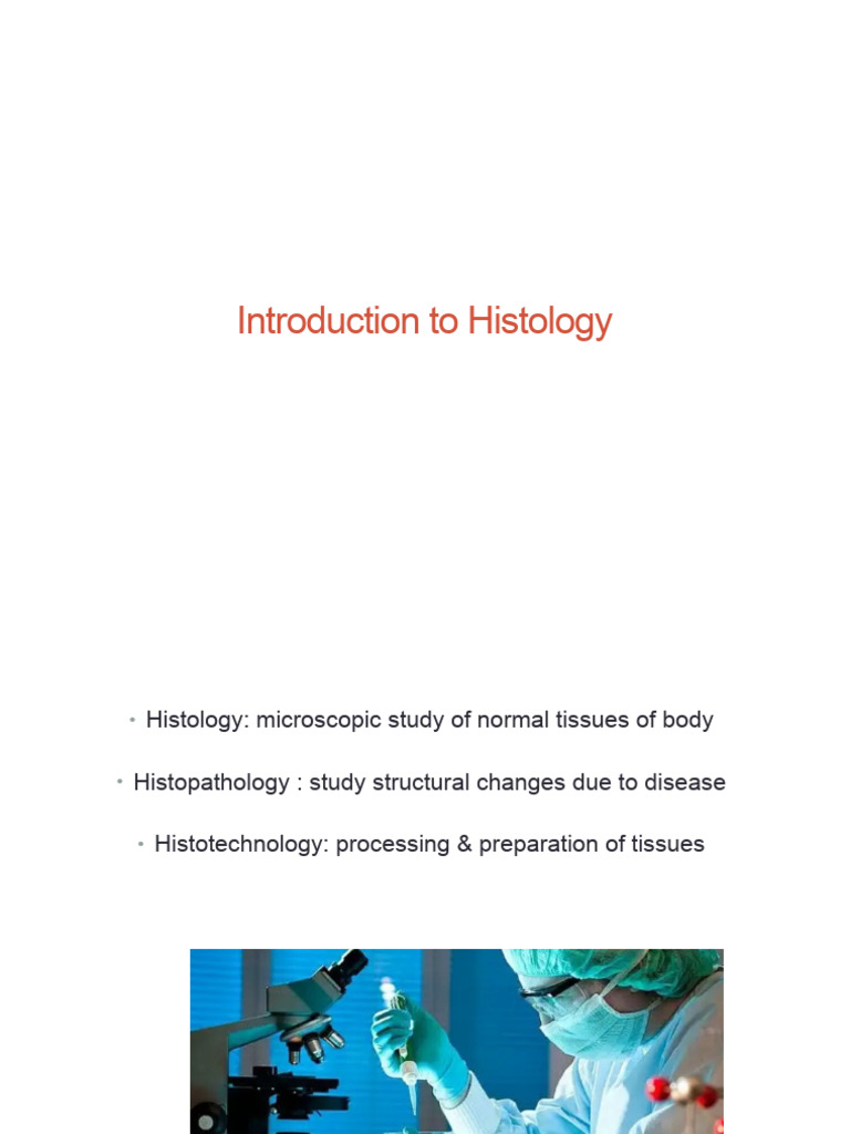 Introduction to Histology-1 | PDF | Histology | Staining