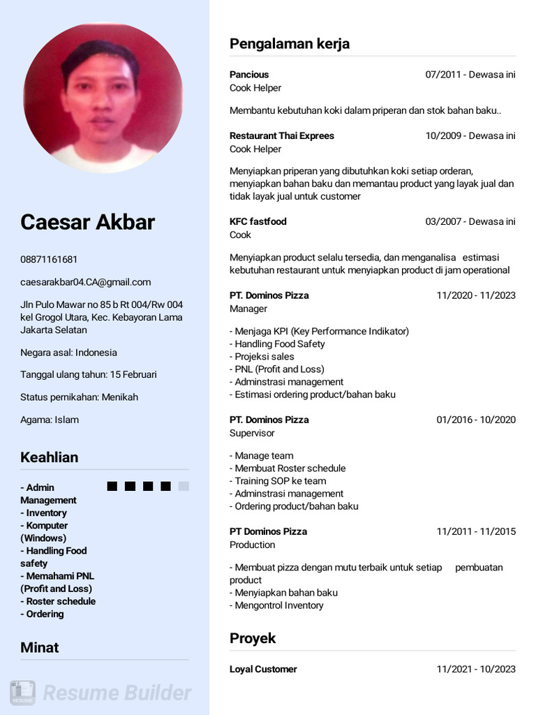 CV-Caesar Akbar | PDF