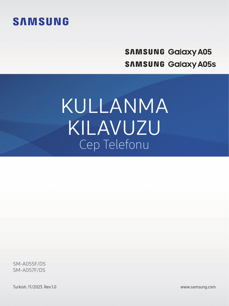 GALAXY A05 Kullanım Kılavuzu | PDF