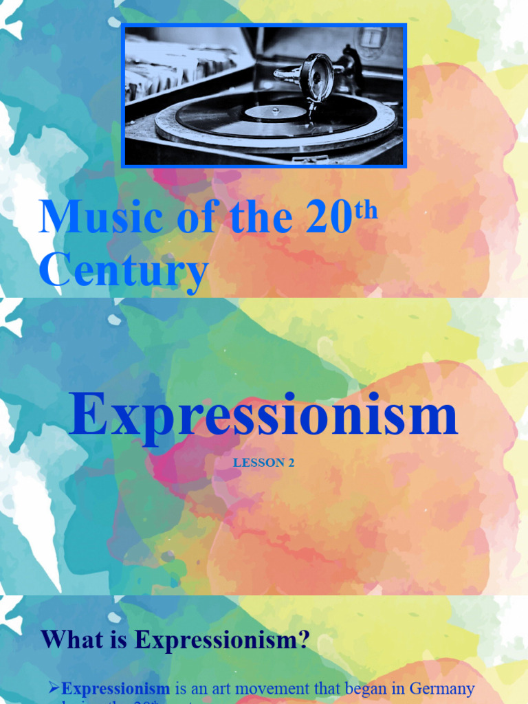 Expressionism Pdf Expressionism Harmony