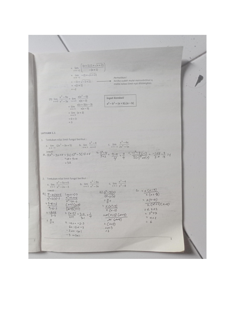 Latihan Modul MTK 1.1 S.D 1.4 Rafi Nugraha | PDF