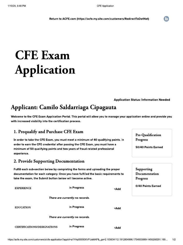 CFE Requisites | PDF