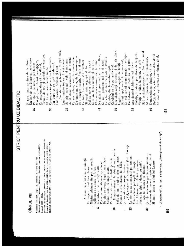 Homer, Odiseea (Trad. G. Murnu) (Partea A II-A) | PDF