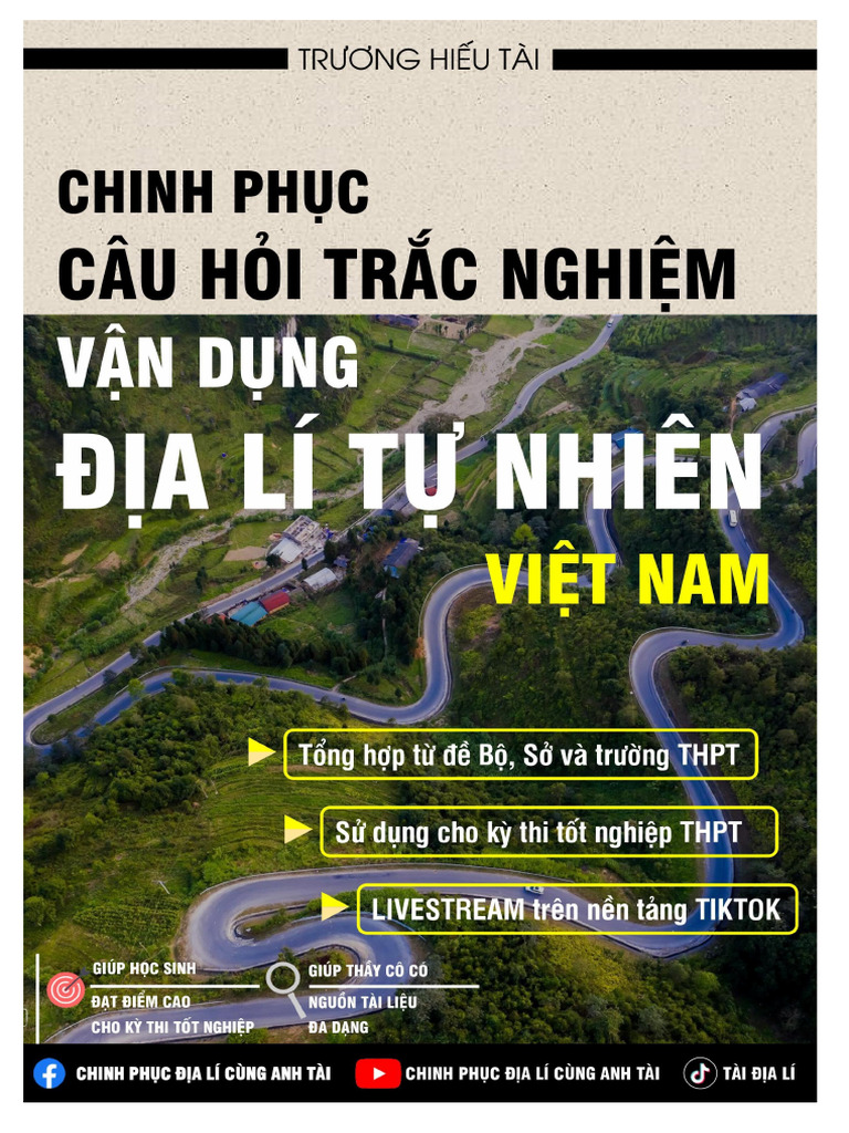 Truong Hieu Tai - Chinh Phuc Cau Hoi Trac Nghiem Van Dung Dia Li Tu Nhien Viet Nam - 2023 | PDF