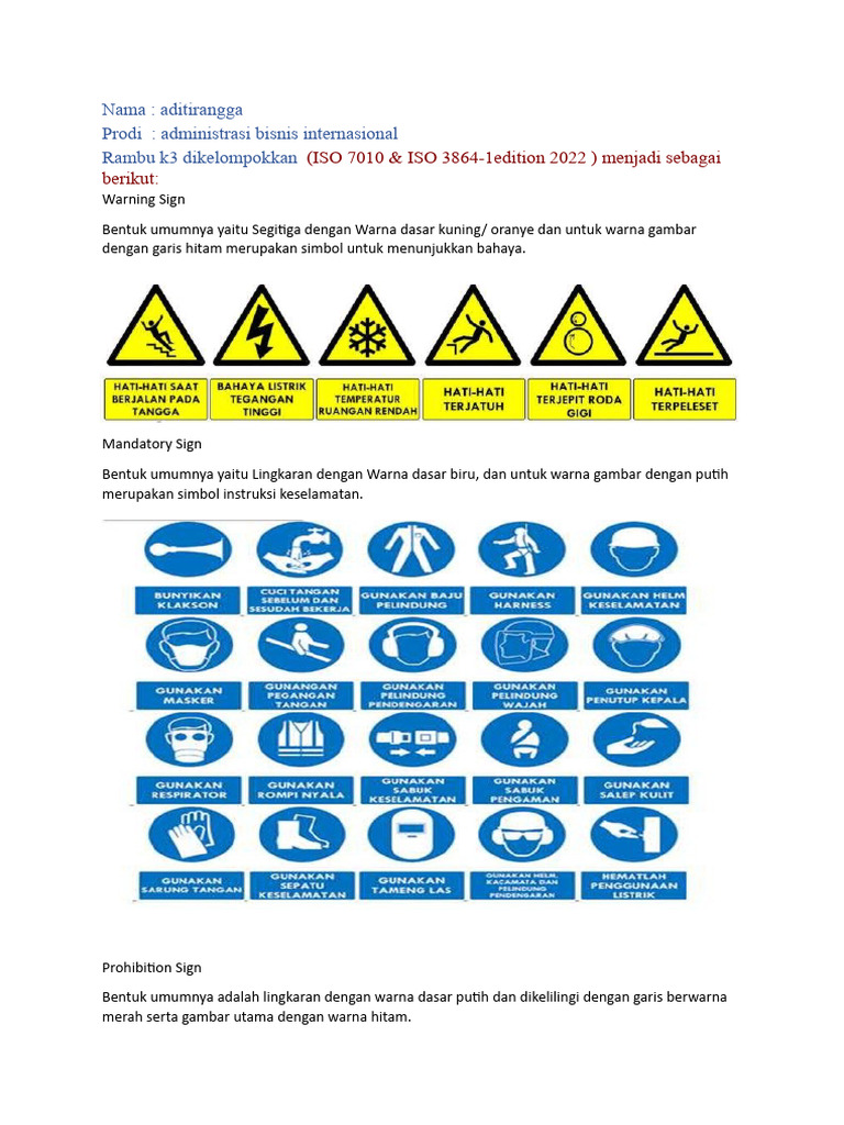 k3 Rambu Rambu Aditirangga | PDF