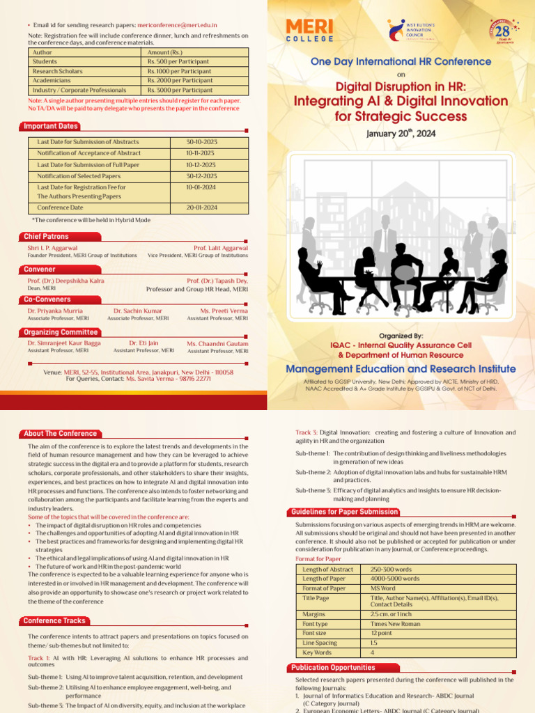 CONFERENCE BROCHURE | PDF | Innovation | Artificial Intelligence