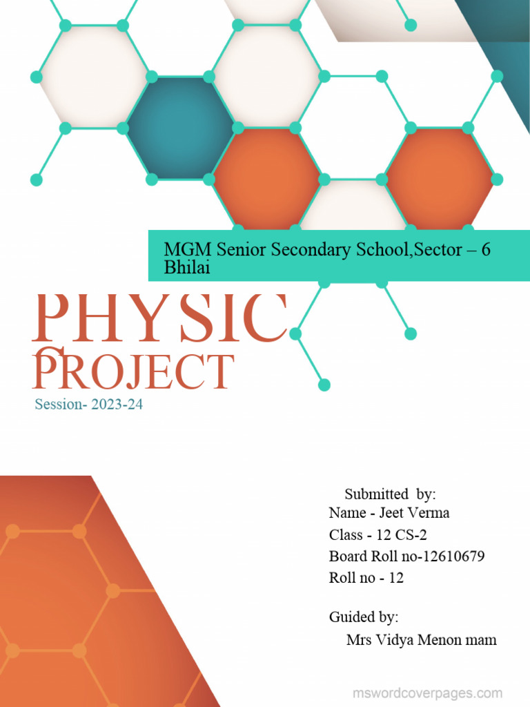 Physics Assignment Cover Page 4 Pdf