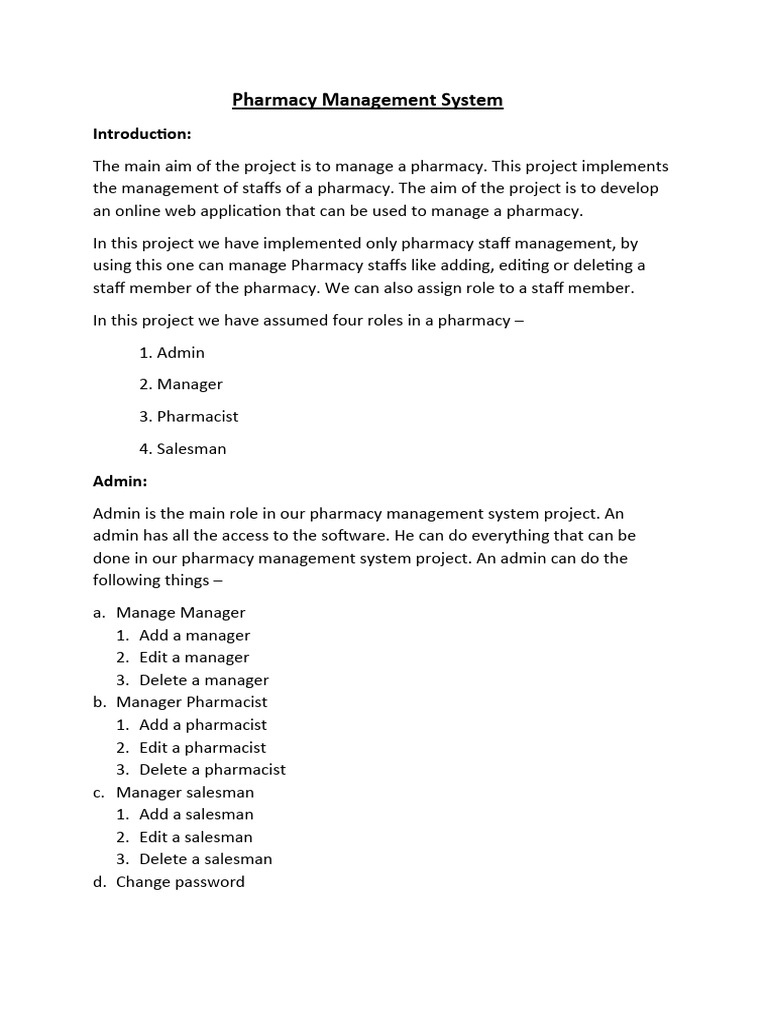 PMS Report Word | PDF | Pharmacy | Databases