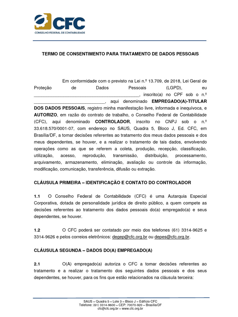 Termo Consentimento Final | PDF