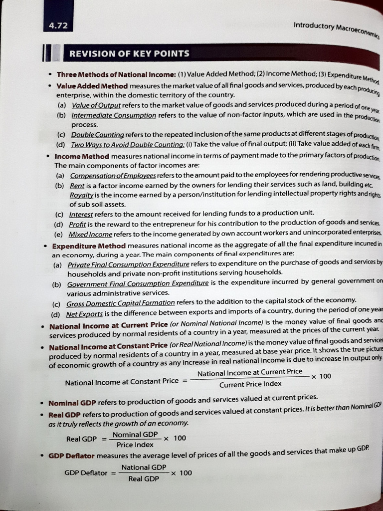 Ch-4 Macro (National Income) Unsolved Practice | PDF