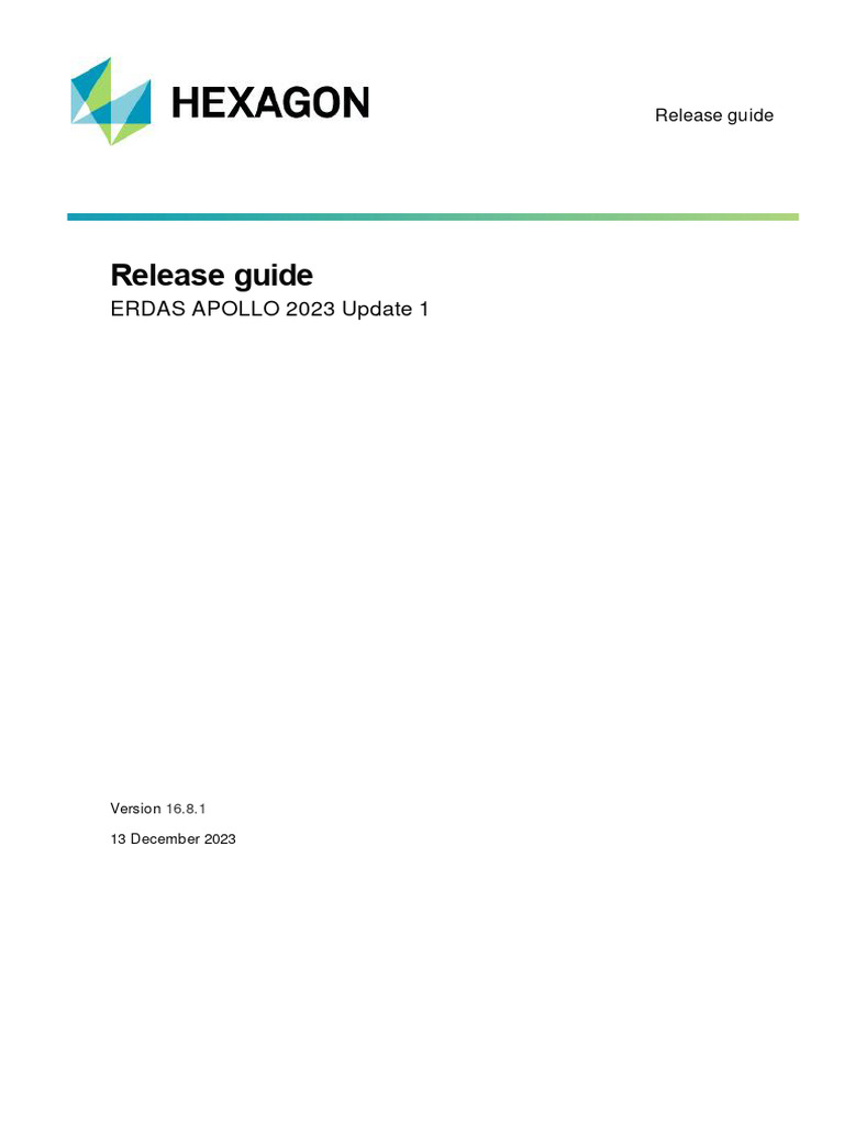 ERDAS - APOLLO - 2023 - Update1 - Release - Guide 1 | PDF | Microsoft ...
