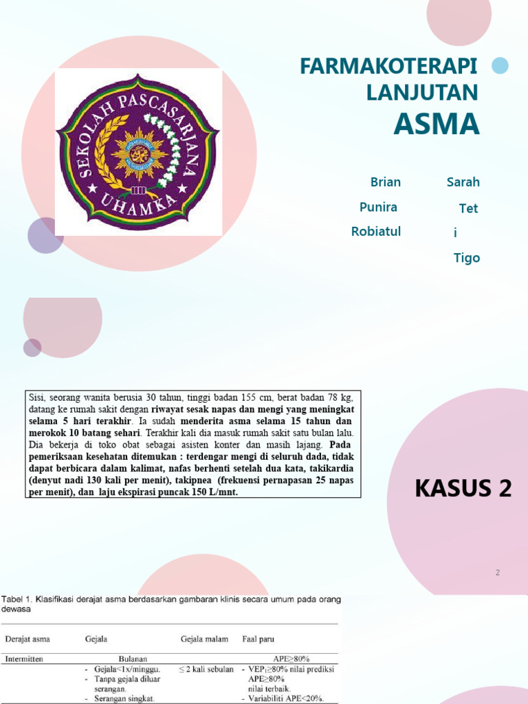 KASUS 2 FL PAK PRIYANTO ASMA - Bismillah | PDF
