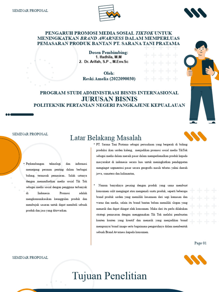 Reski Amelia PPT Proposal | PDF | Bisnis