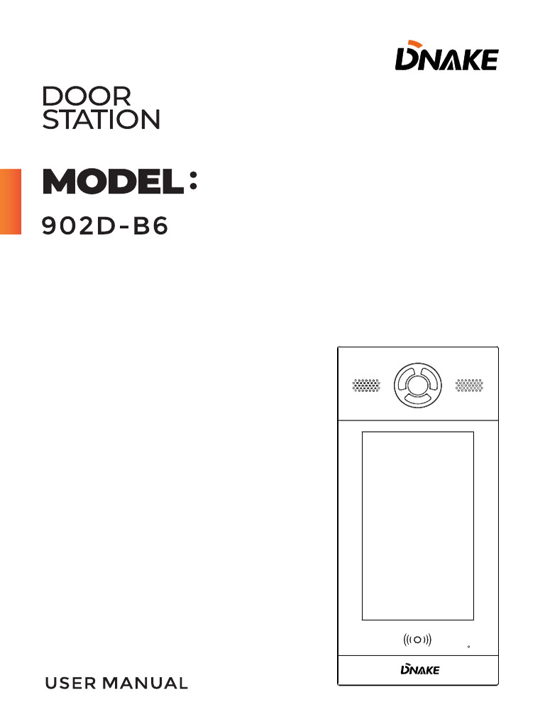 DNAKE Door Station 902D-B6 User Manual - V1.1 | PDF