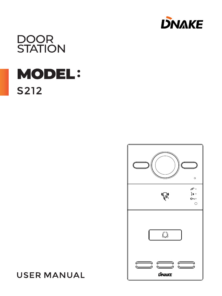 DNAKE Door Station S212 User Manual_V1.1 | PDF
