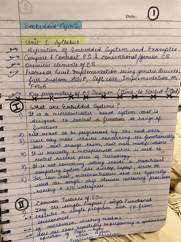 Emb Systumm Unit 1 Complete | PDF