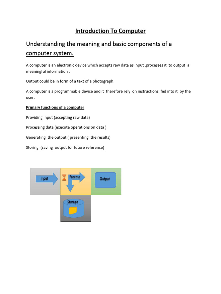 Introd - To Comp @EV99 | PDF | Input/Output | Computer Data Storage