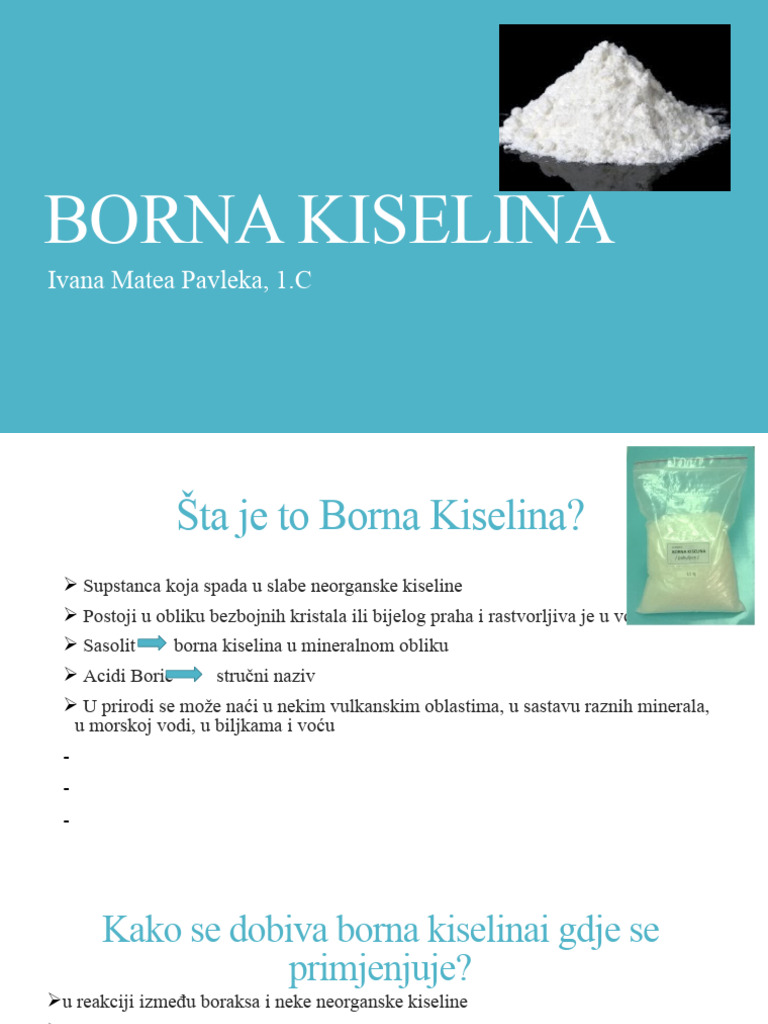 Borna Kiselina | PDF