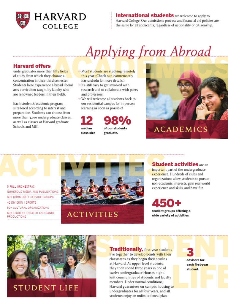 Harvard University Admissions & Aid Guide | PDF | Student Financial Aid ...