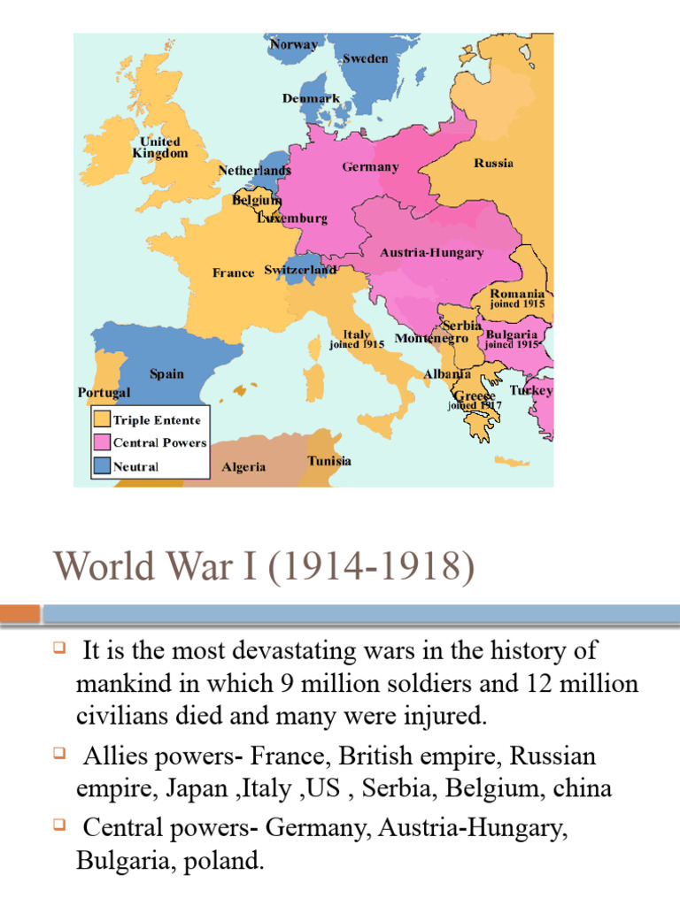 World war 1-1 | PDF | Allies Of World War I | World War I