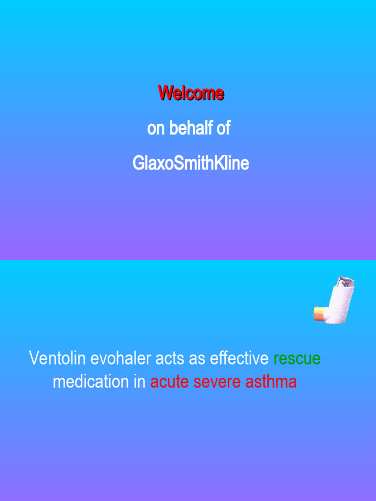 Ventolin PPT A | PDF | Asthma | Chronic Obstructive Pulmonary Disease