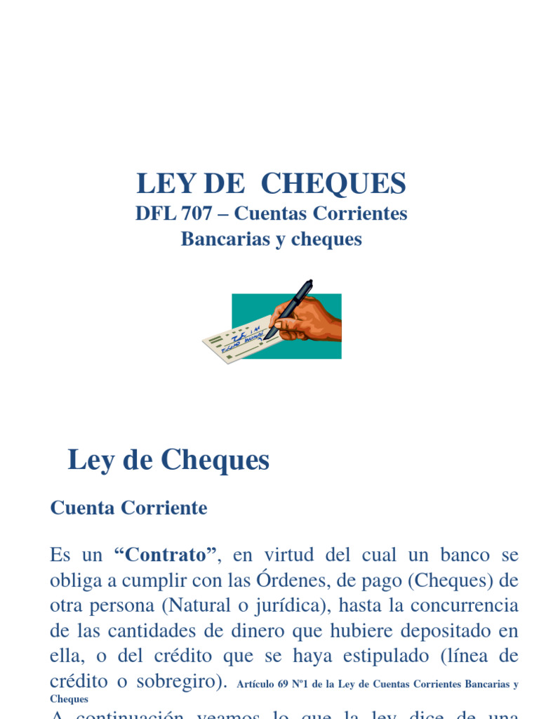 Ley de Cheques | PDF | Cheque | Bancos