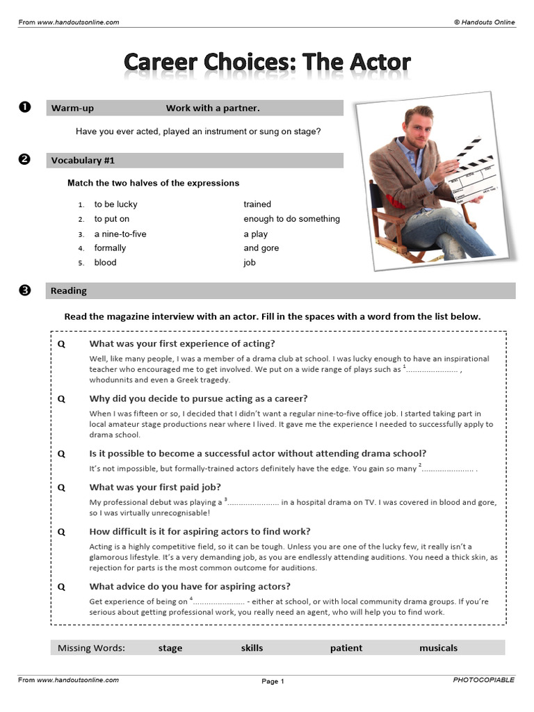 Actor Interview | PDF