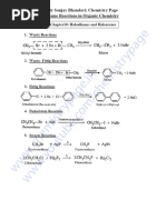 Name Reactions Class 12 | PDF | Organic Reactions | Organic Chemistry