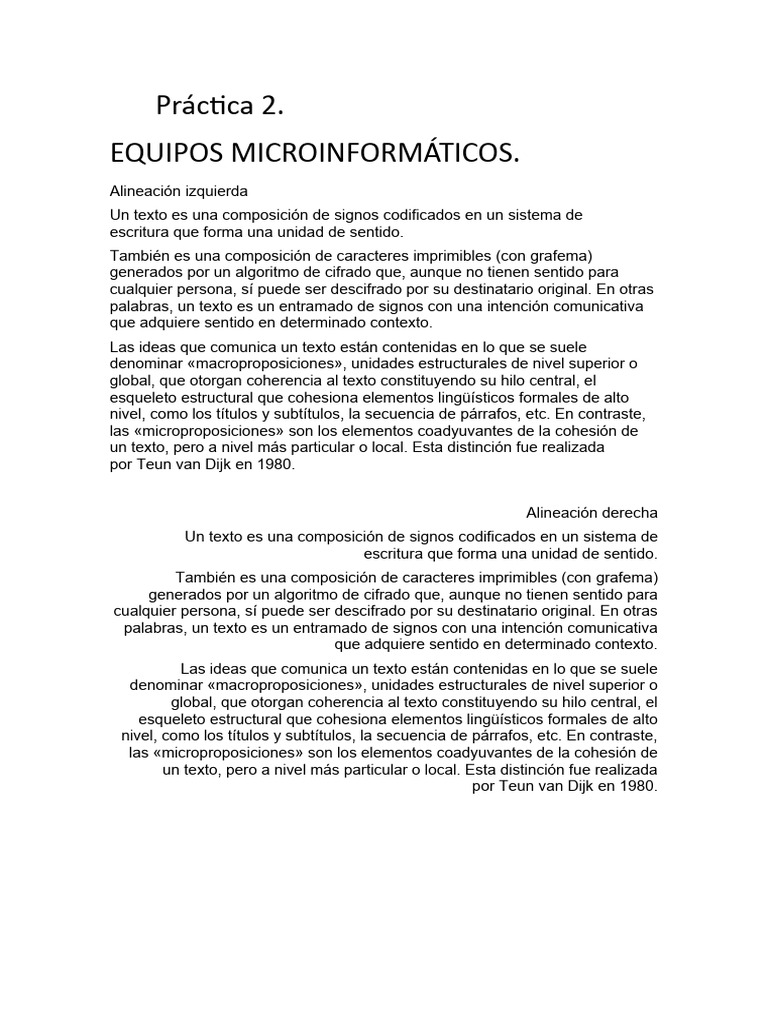 Práctica 2 de Equipos Microinformáticos | PDF | Escritura ...