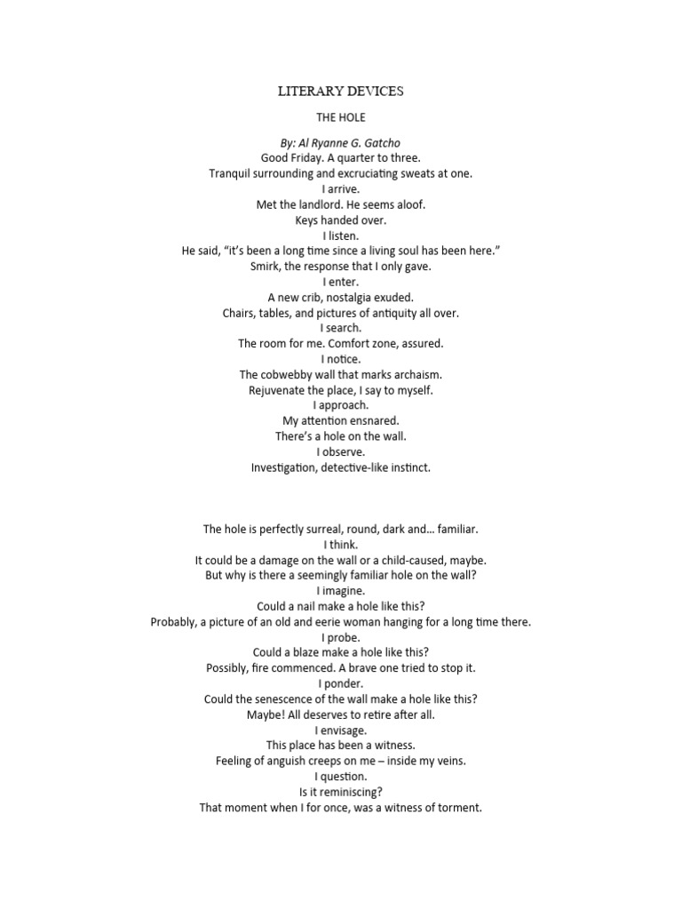 Literary Devices | PDF | Poetry | Irony