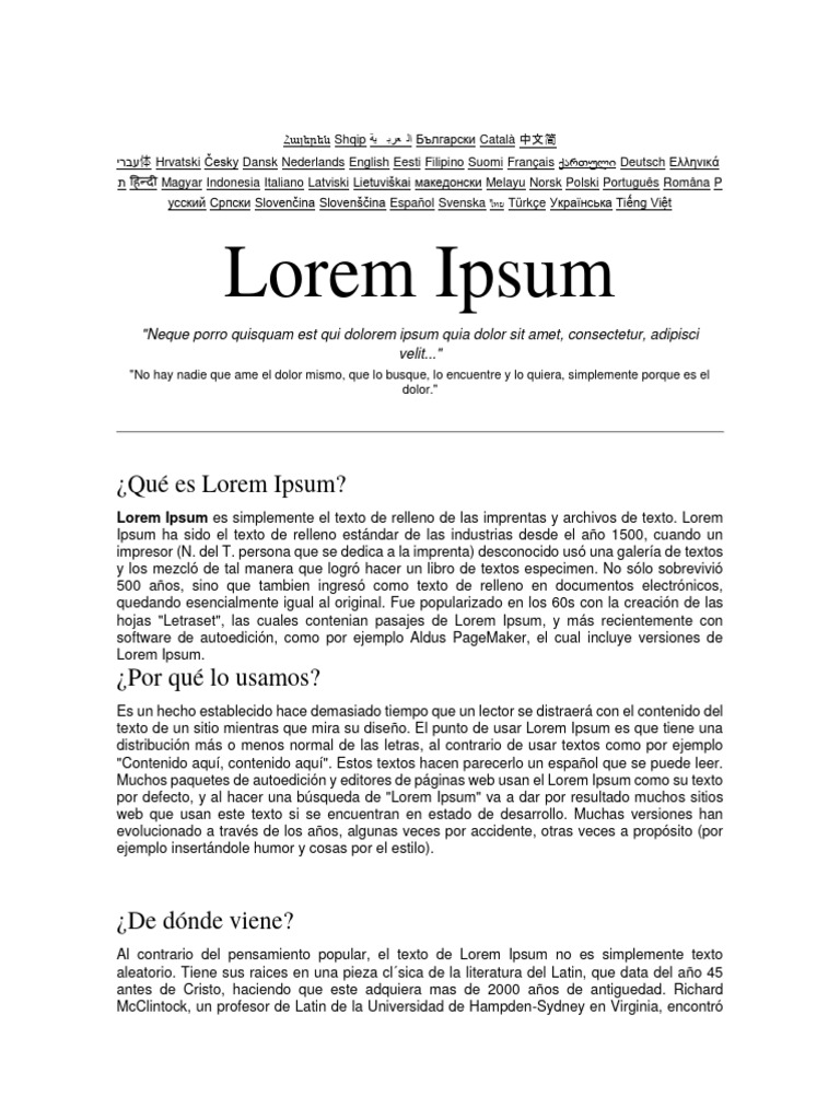 ¿Qué Es Lorem Ipsum? | PDF | Comunicación humana