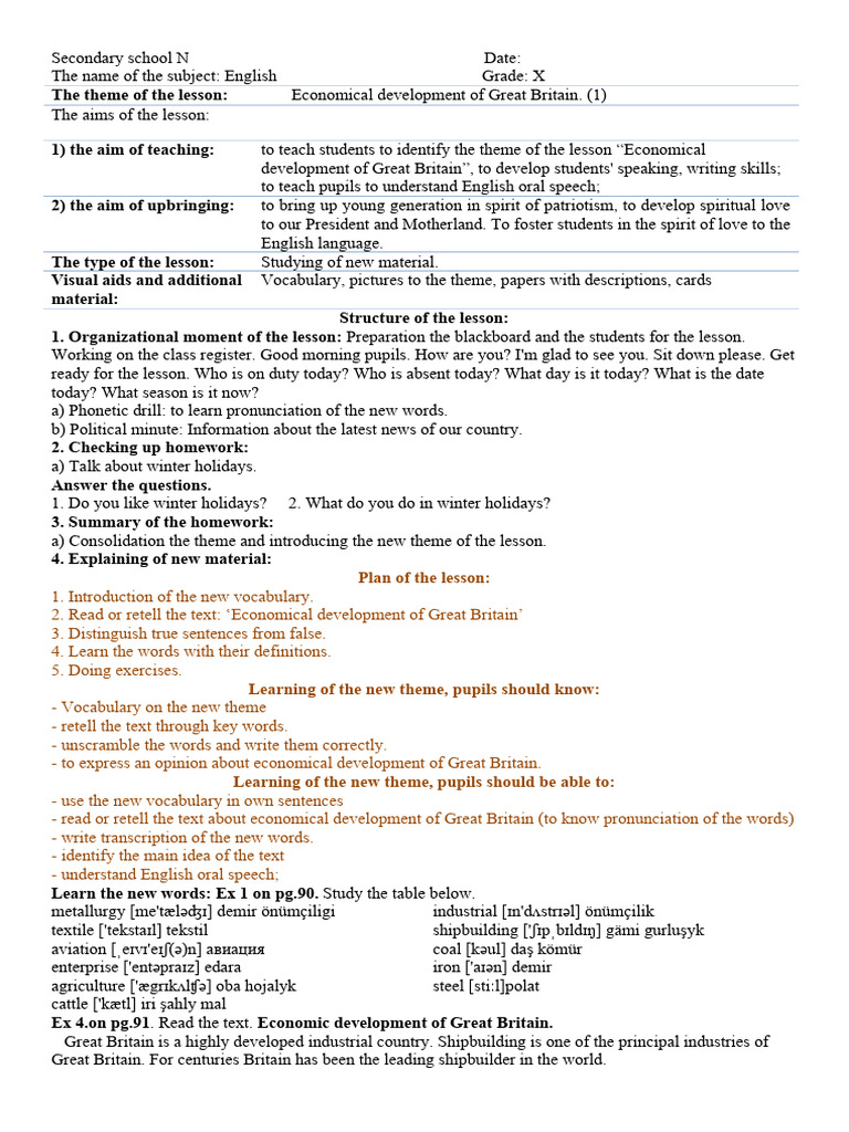 Economic Development of Great Britain | PDF | Natural Environment | Soil