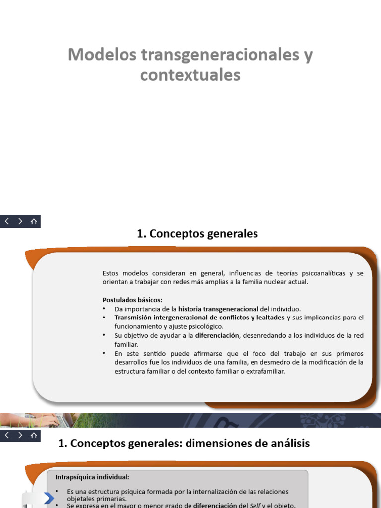 Clase 3 - Modelos Transgeneracionales y Contextuales | PDF ...