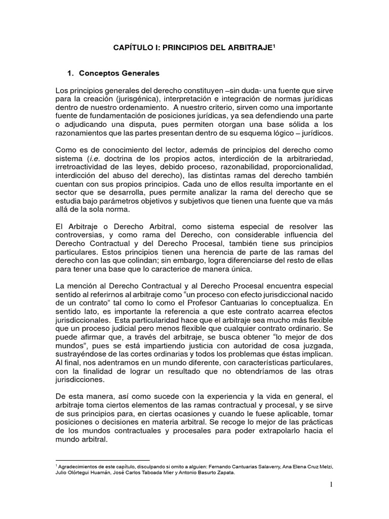 Principios Del Arbitraje - Rodolfo Miranda | PDF | Arbitraje | Caso de ley