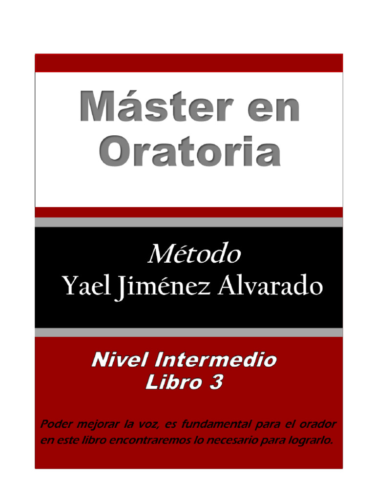 3 Máster en Oratoria, Nivel Intermedio Libro III | PDF | Respiración | Sistema respiratorio