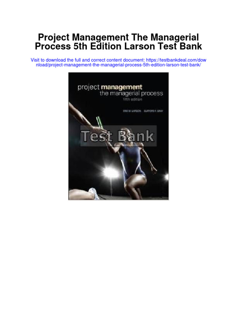 Instant Download Project Management The Managerial Process 5th Edition ...