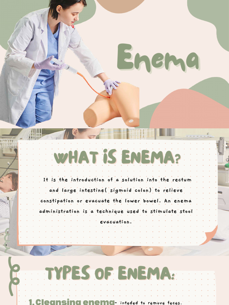 Enema | Download Free PDF | Constipation | Rectum