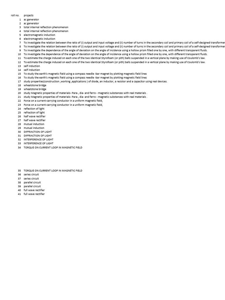 Projects Xii Sci | PDF | Inductor | Rectifier