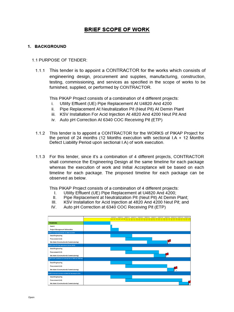 Project Pikap Scope Overview | PDF | Valve | Pipe (Fluid Conveyance)