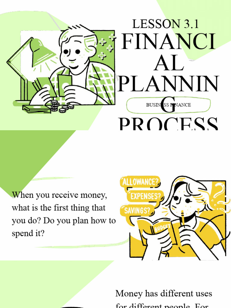 Lesson 3.1 Financial Planning Process | PDF | Financial Plan | Goal