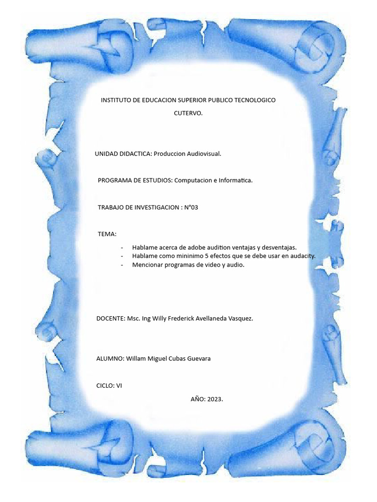 Háblame Acerca de Adobe Audition | PDF | Software | Ingeniería Informática