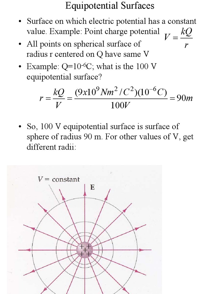 Equipotential Surface | PDF