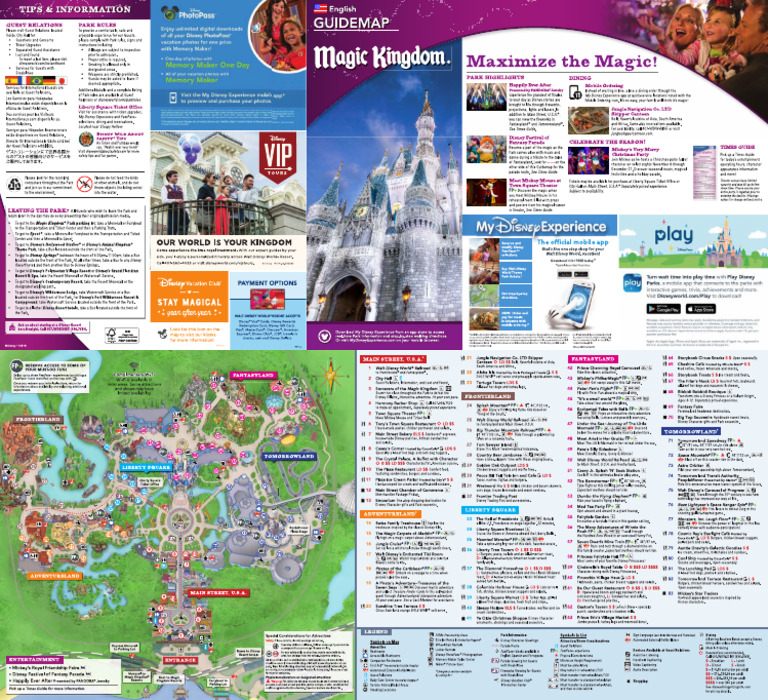 Magic Kingdom Mapa TodoSobreWDW | PDF