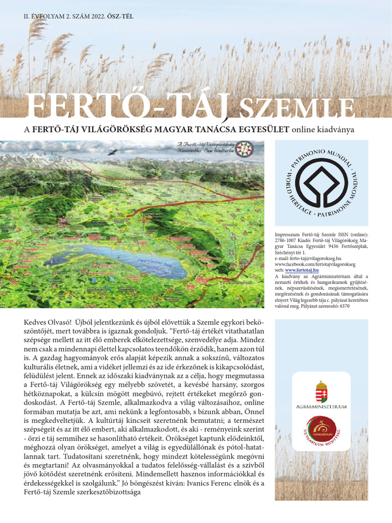 Fertő-Táj Szemle 2022 Ősz Tél II. 2. | PDF