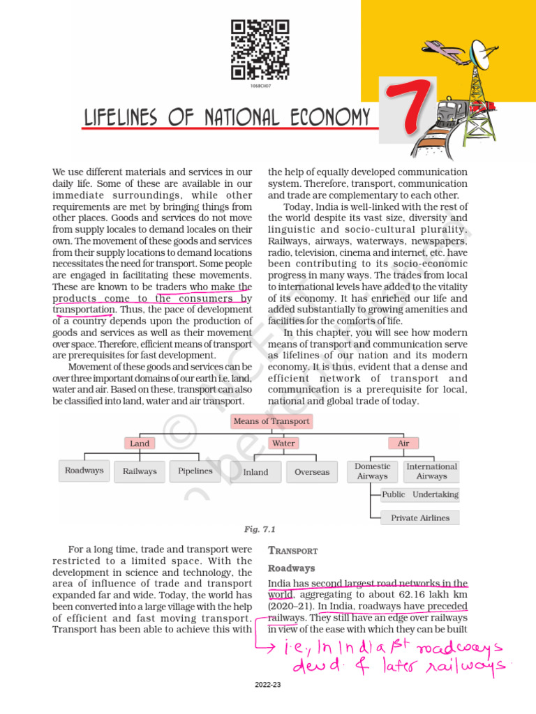 Lifelines of National Economy | PDF | Mail | Transport