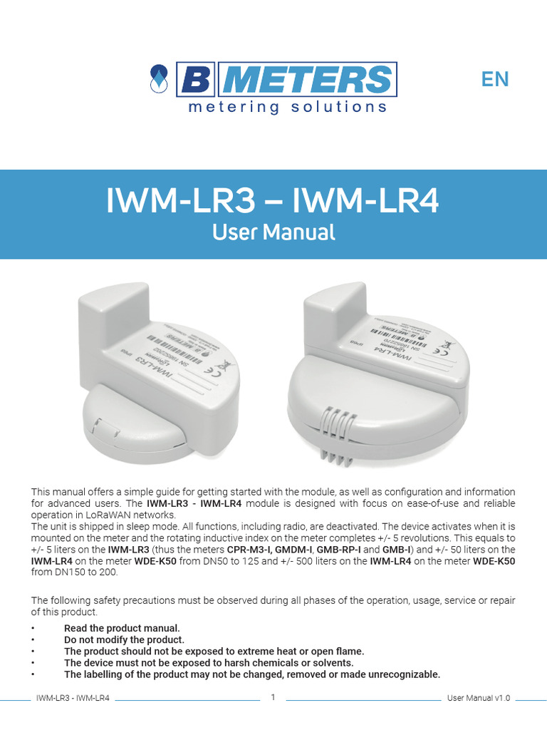 v1.0 IWM-LR3 LR4 UM EN | PDF | Bit | Inductor