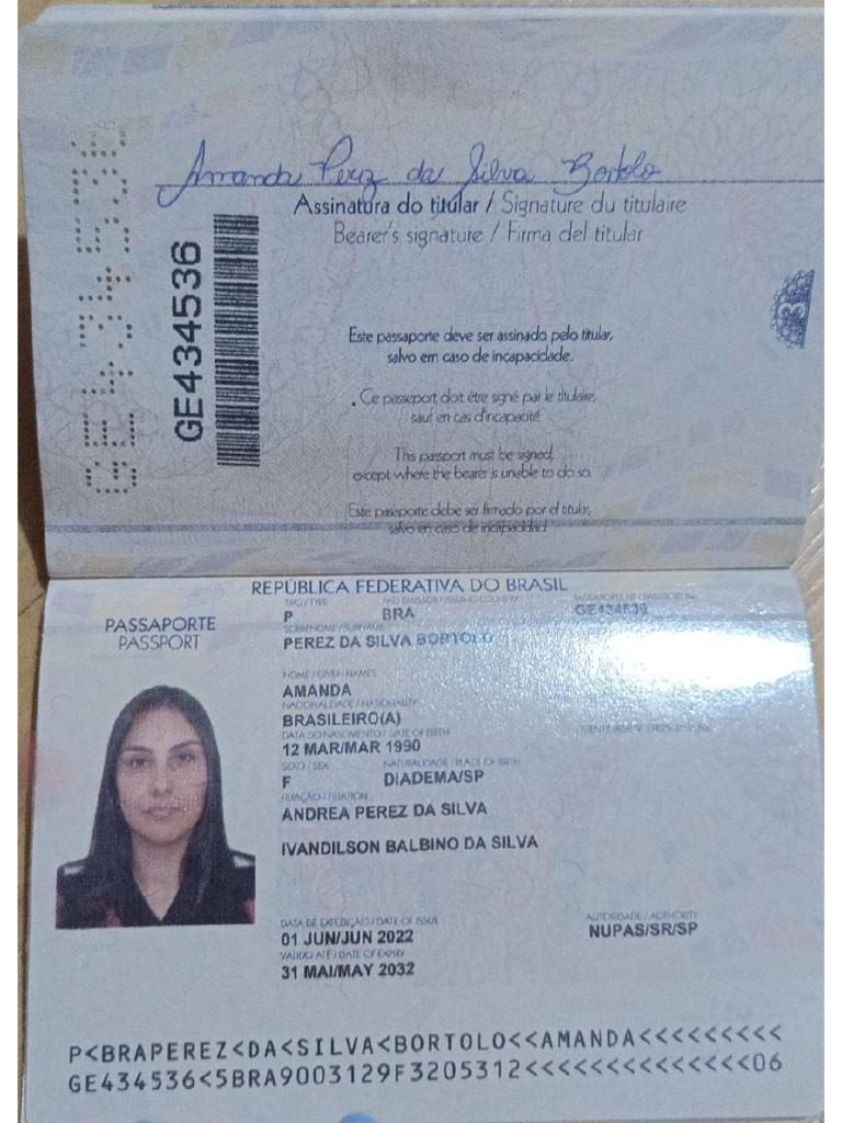 Passaporte Amanda | PDF